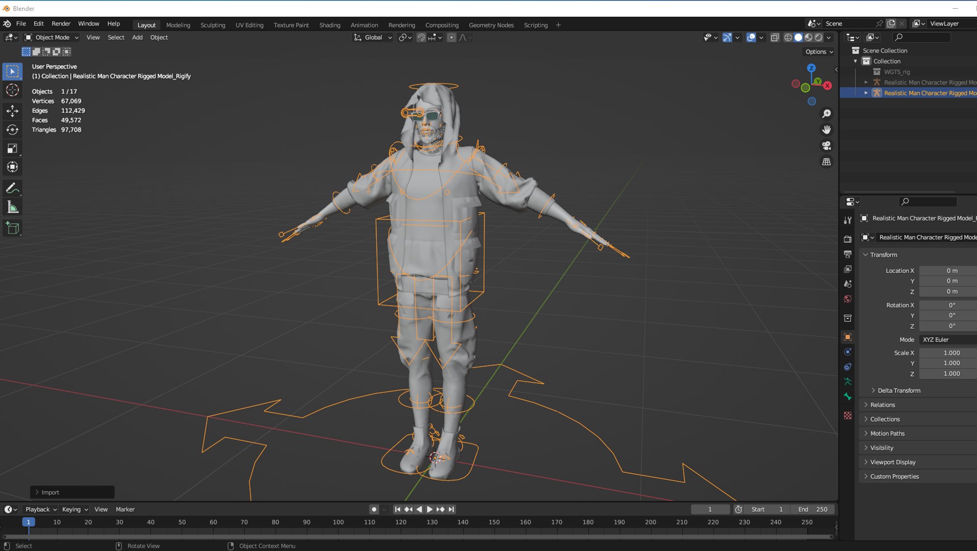 3D Realistic Man Character Rigged 3D Model - TurboSquid 2100982