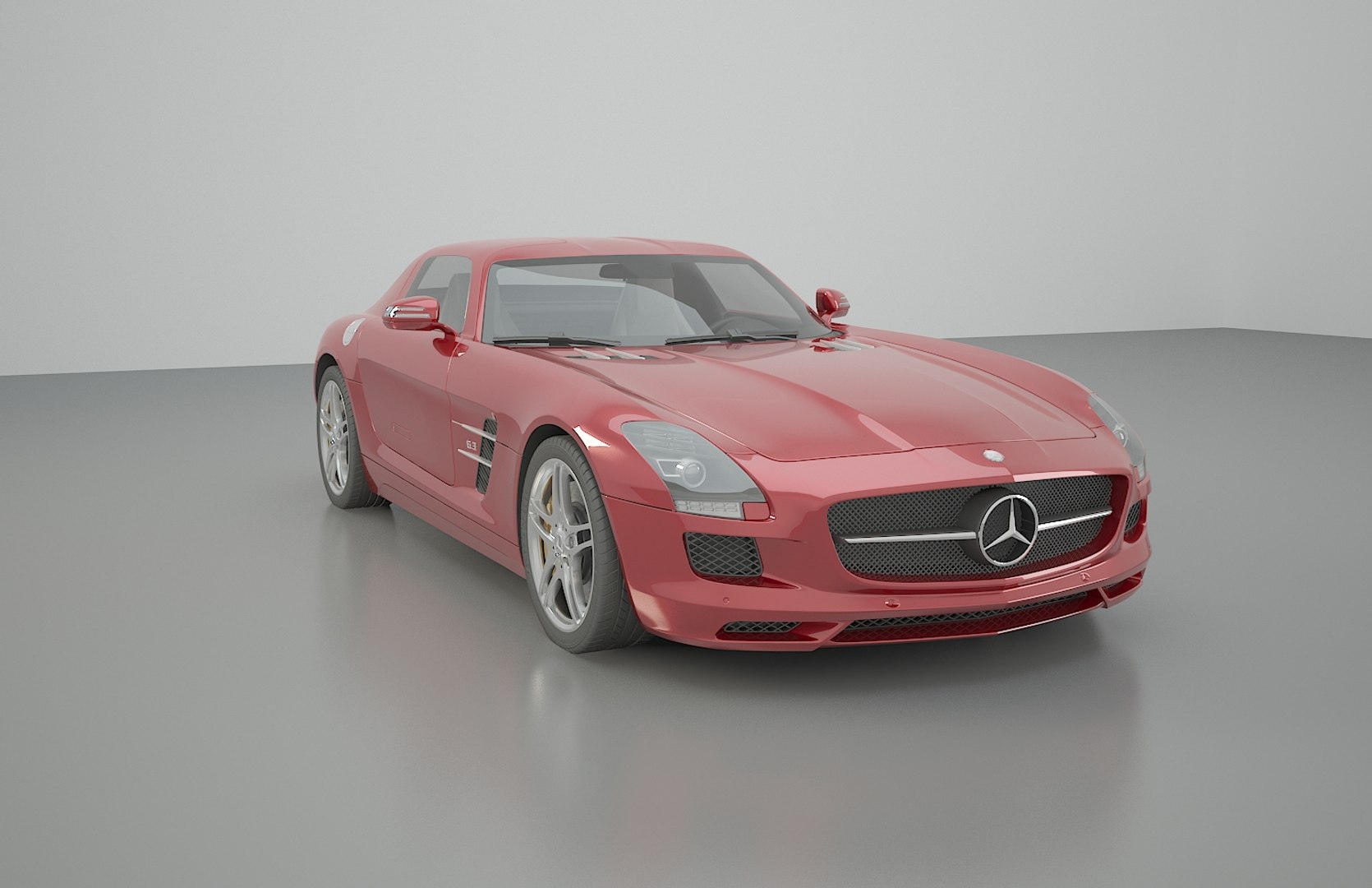 3D модель Mercedes SLM AMG - TurboSquid 1202047