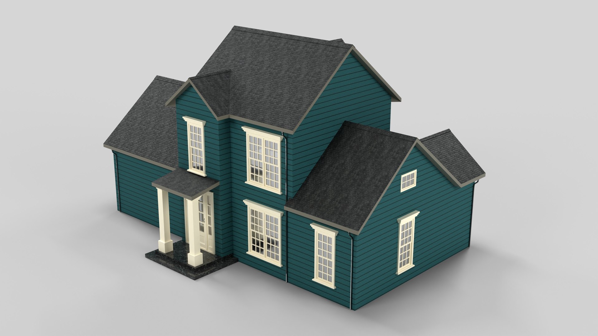 Neighborhood Houses Collection 10 Pack T3 3D Model - TurboSquid 2215531