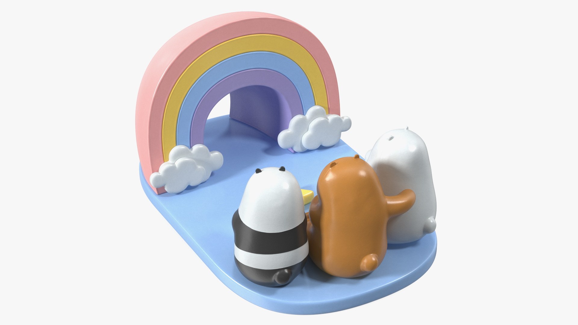 Phone Holder We Bare Bears Watch The Rainbow 3D Model - TurboSquid 2068494