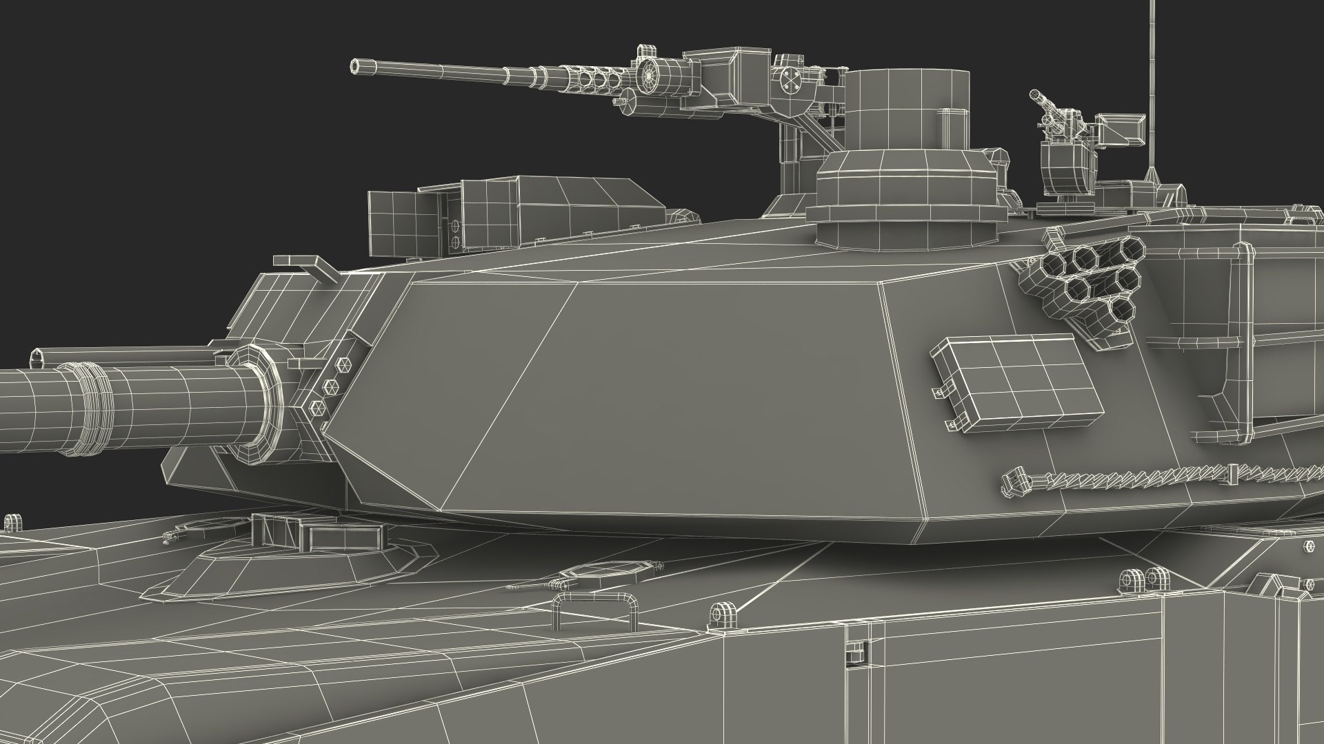 3D Model M1 Abrams Tank Rigged - TurboSquid 2387382
