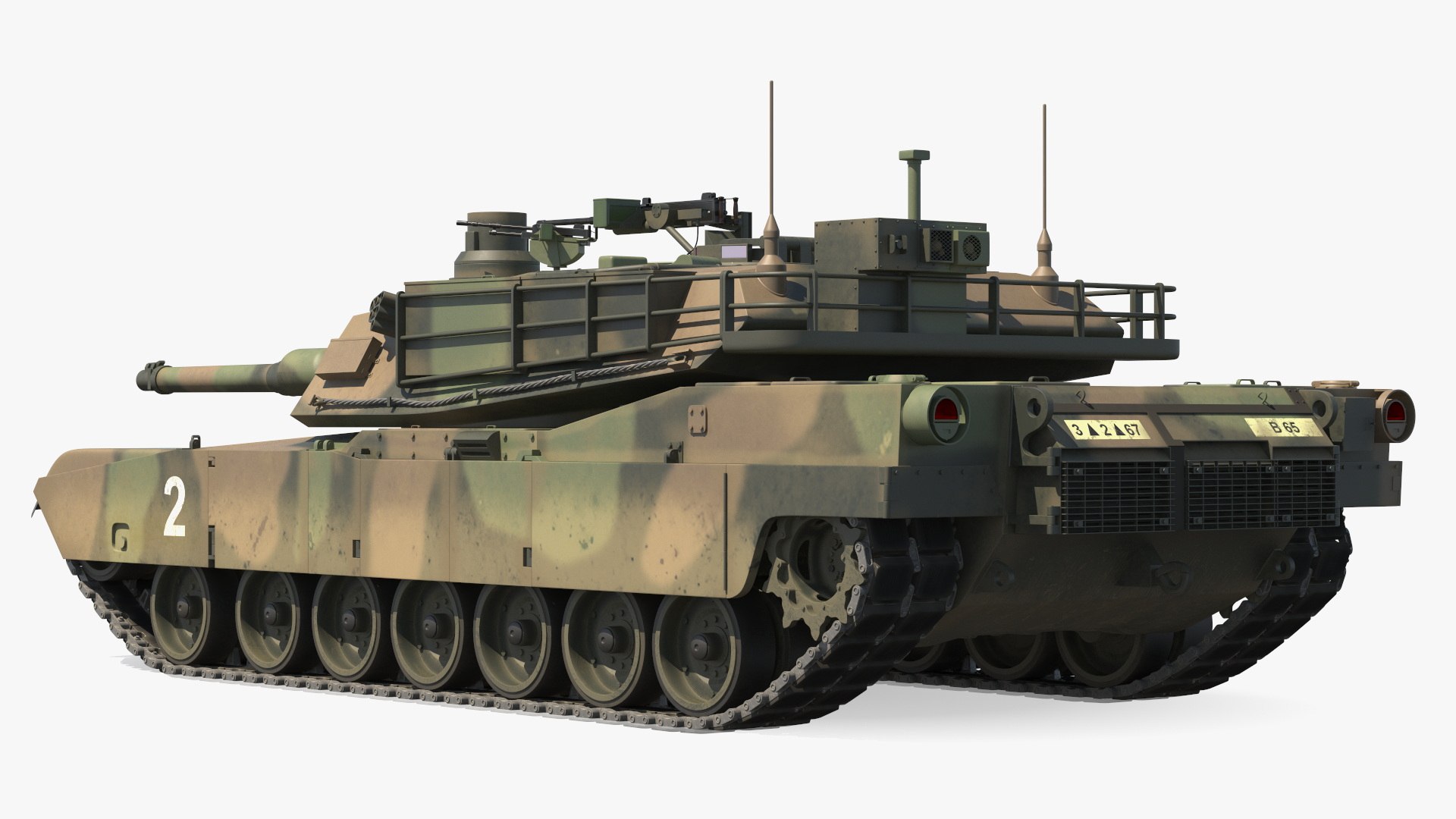 3D Model M1 Abrams Tank Rigged - TurboSquid 2387382