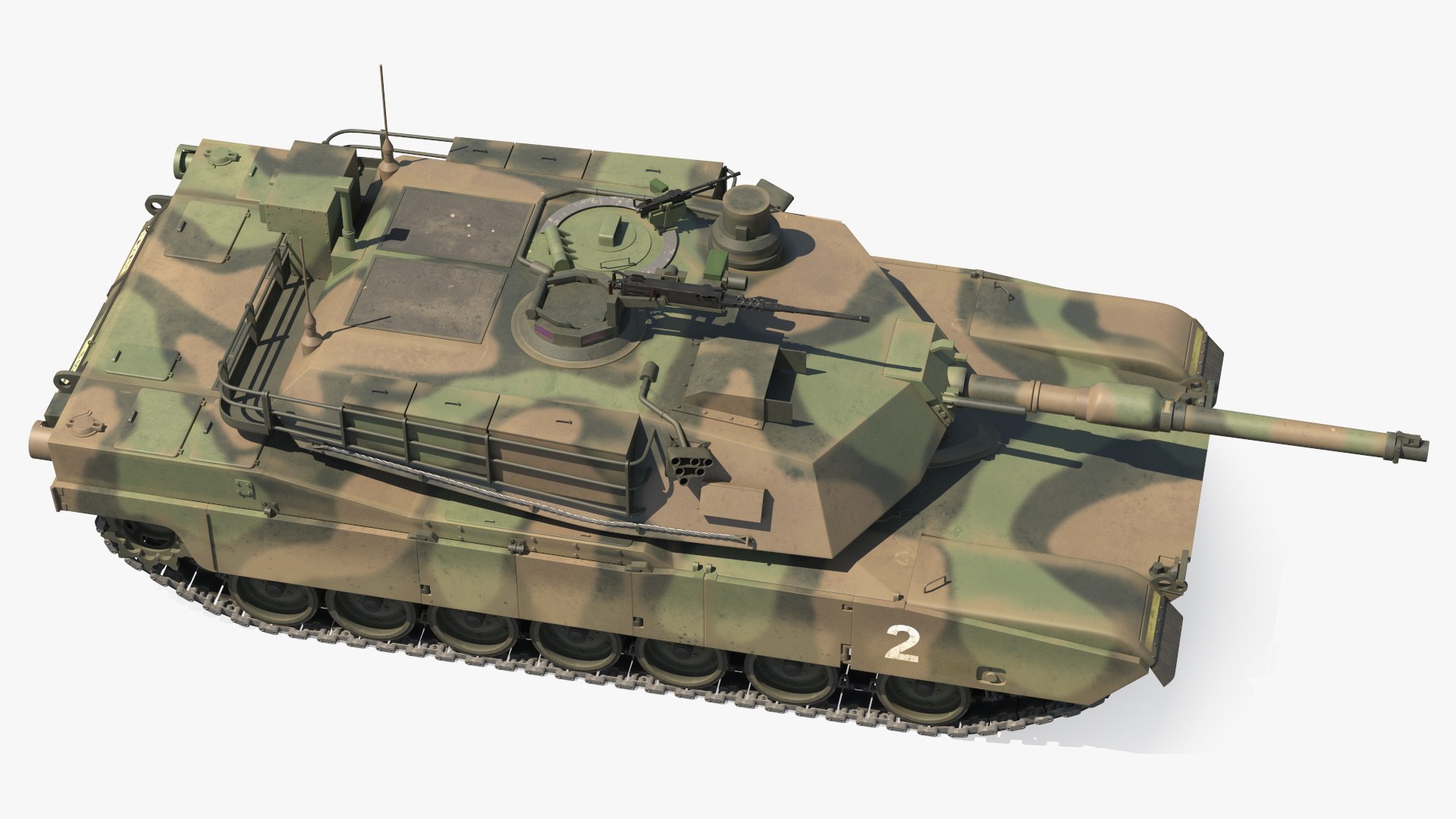 3D Model M1 Abrams Tank Rigged - TurboSquid 2387382