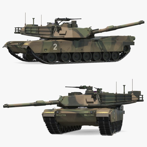 modelo 3d Tanque M1 Abrams aparejado - TurboSquid 2387382