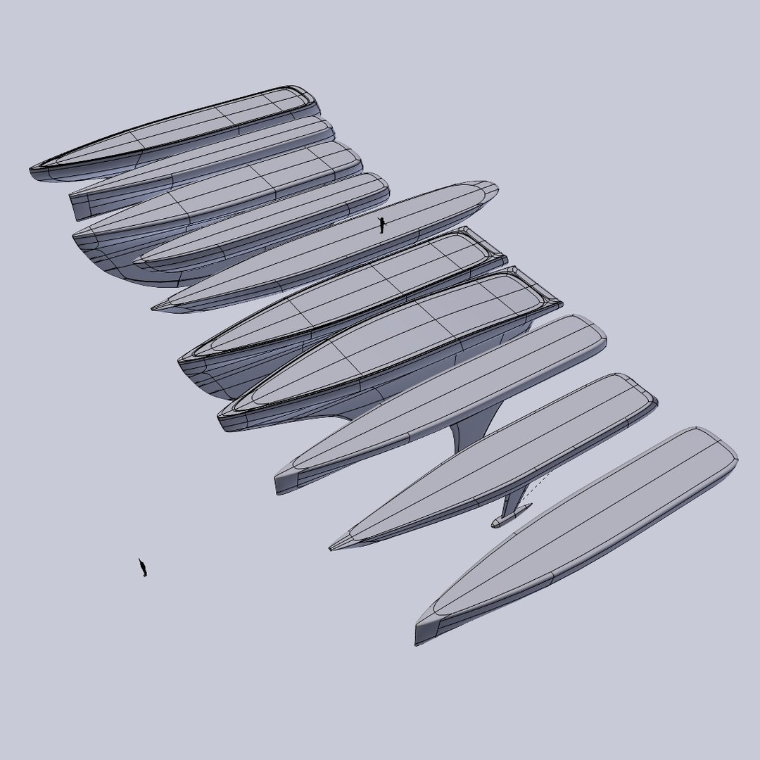 3d Model Performance Sailboat Hull