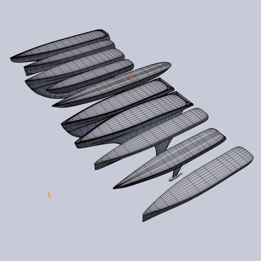 3d Model Performance Sailboat Hull