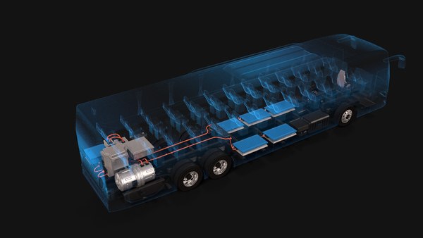 Electric bus x-ray model - TurboSquid 1580612