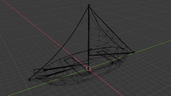 3D model Simple low-poly boat - TurboSquid 1822510