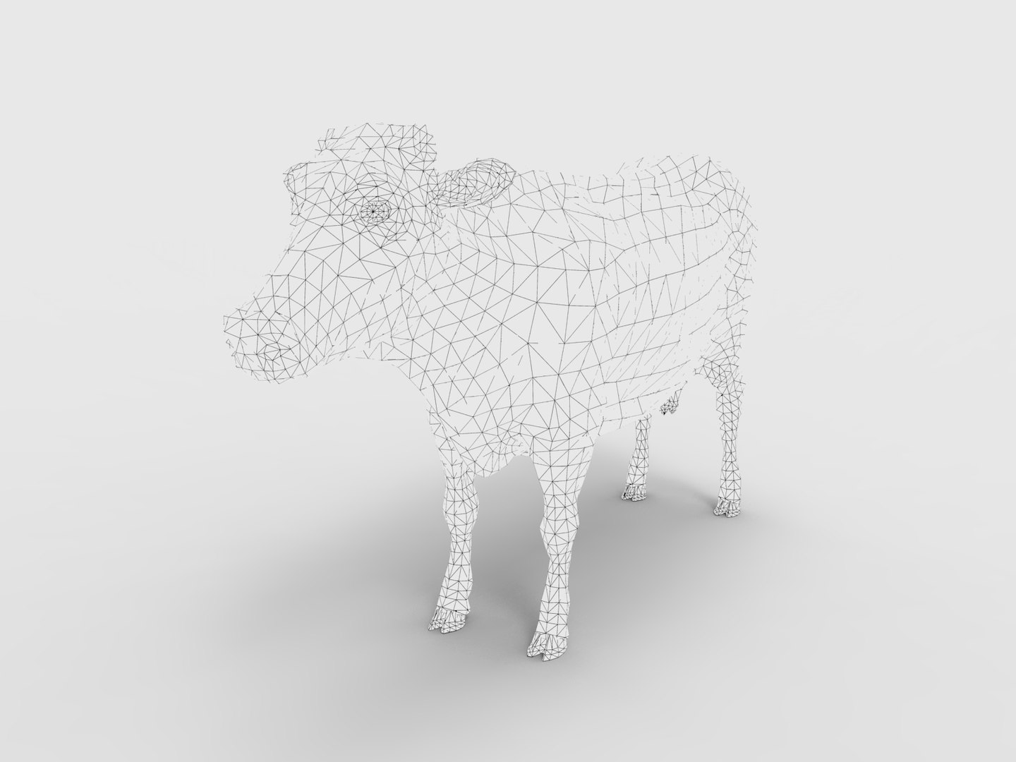 3D Cow Cattle - TurboSquid 1199559