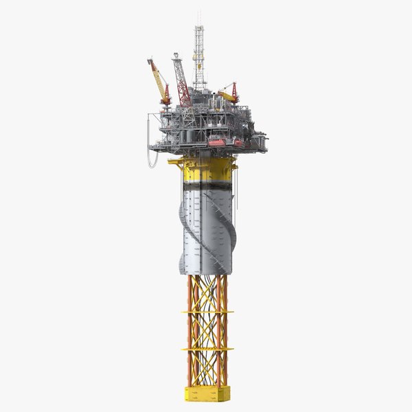 modelo 3d Shell Perdido Oil Platform Rigged for Maya - TurboSquid 2013424