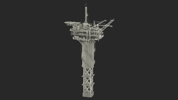 modelo 3d Shell Perdido Oil Platform Rigged for Maya - TurboSquid 2013424