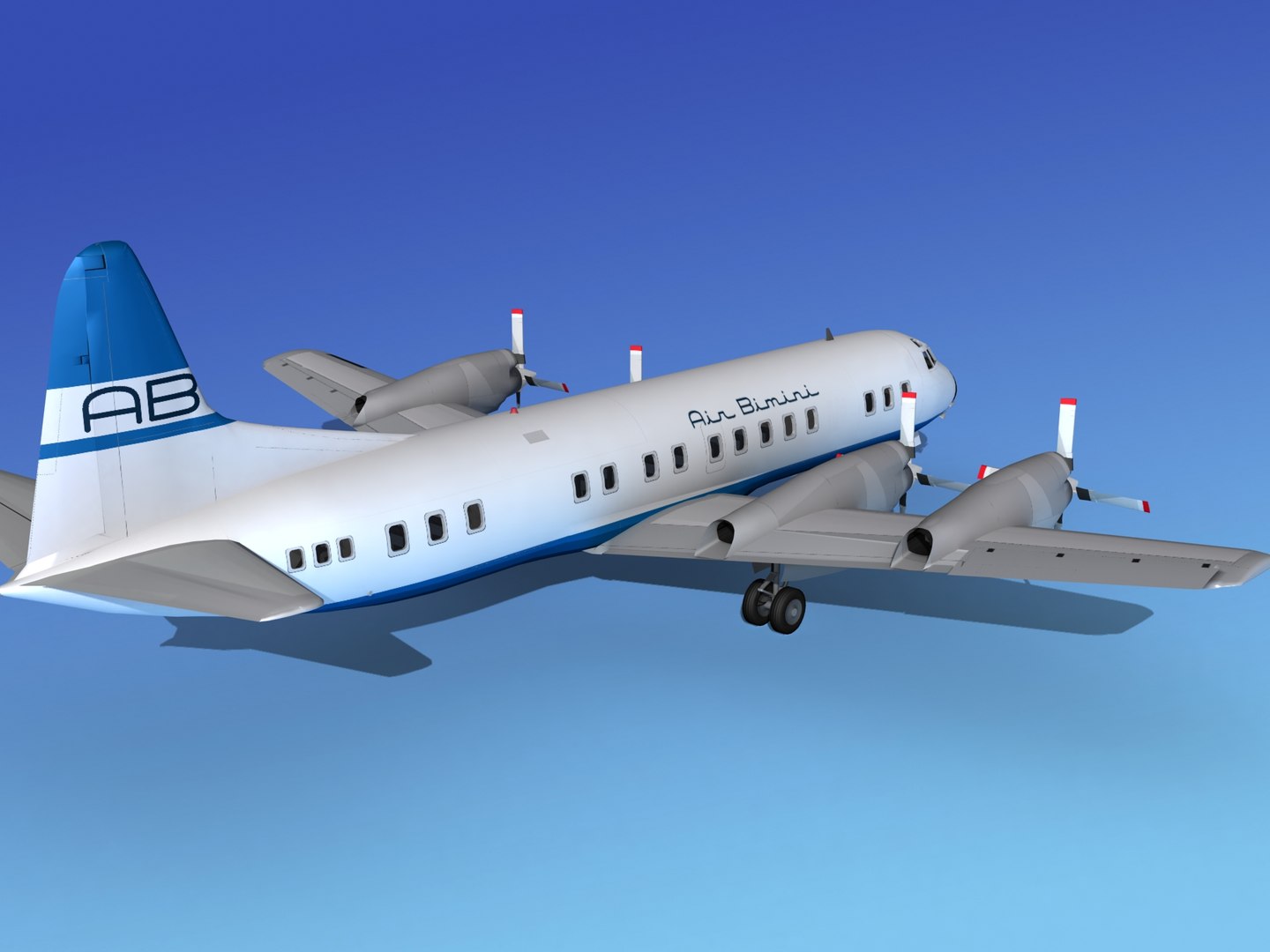 3d model propellers electra lockheed