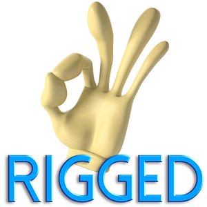 Rigged Cartoon Hand 3D Models For Download | TurboSquid