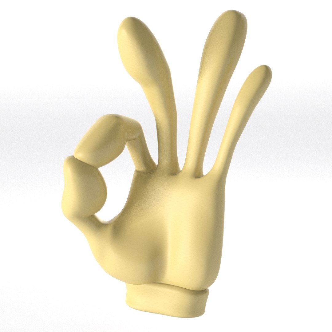 Rigged Cartoon Hand Max