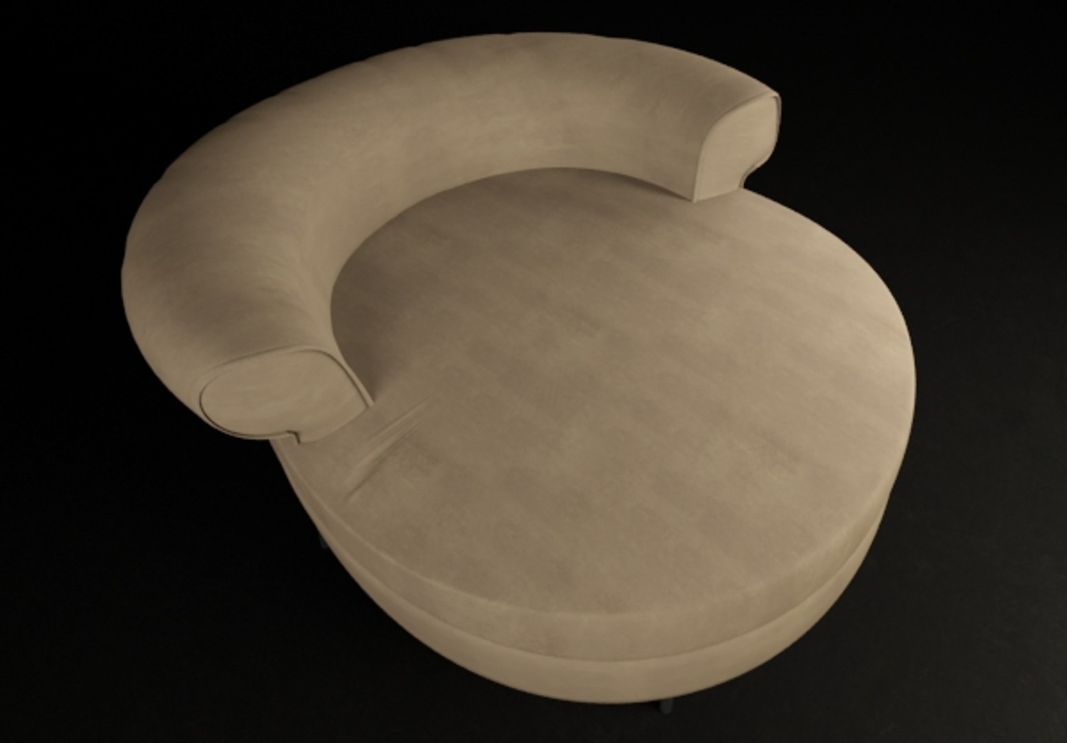 3dsmax Sofa Modern Circular