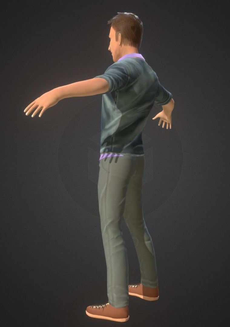 3D Guy Boy Semi-realistic Model - TurboSquid 1297656