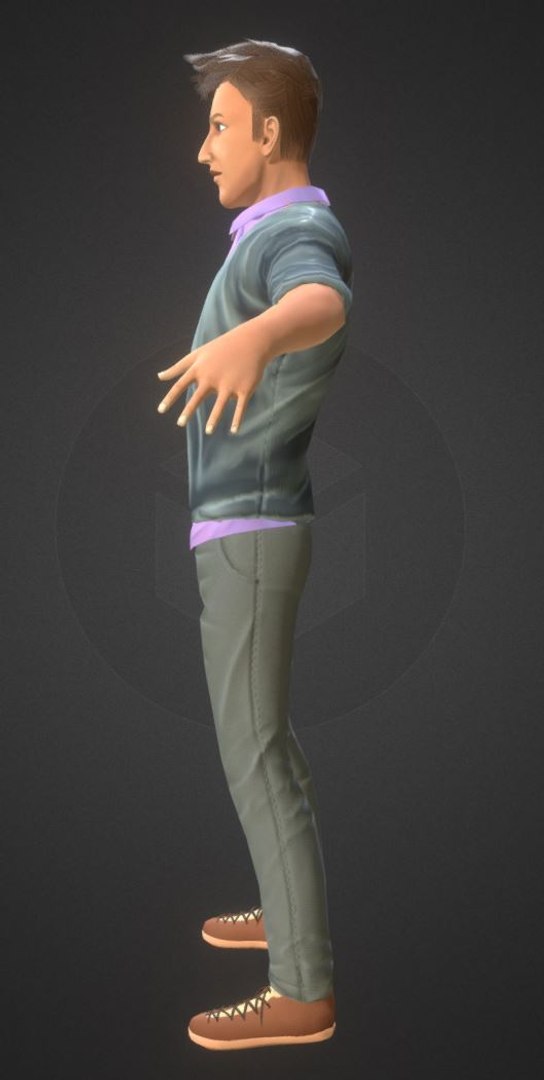 3D Guy Boy Semi-realistic Model - TurboSquid 1297656