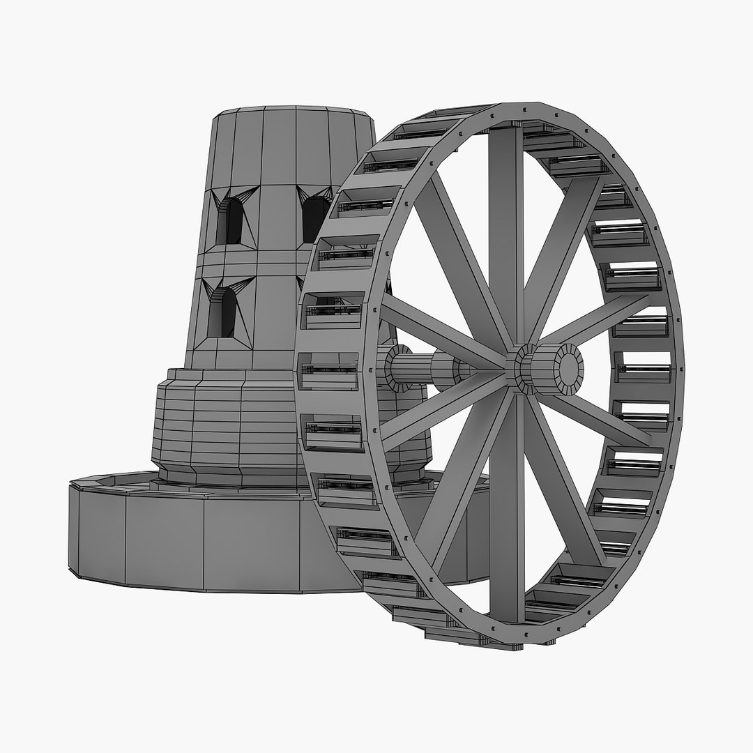 3D medieval watermill model - TurboSquid 1548899