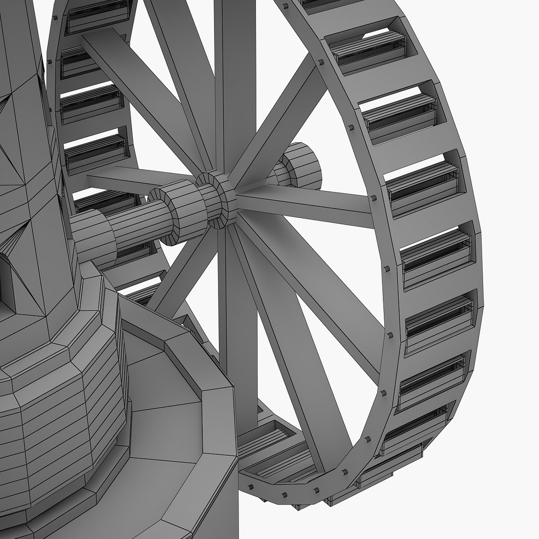 3D medieval watermill model - TurboSquid 1548899