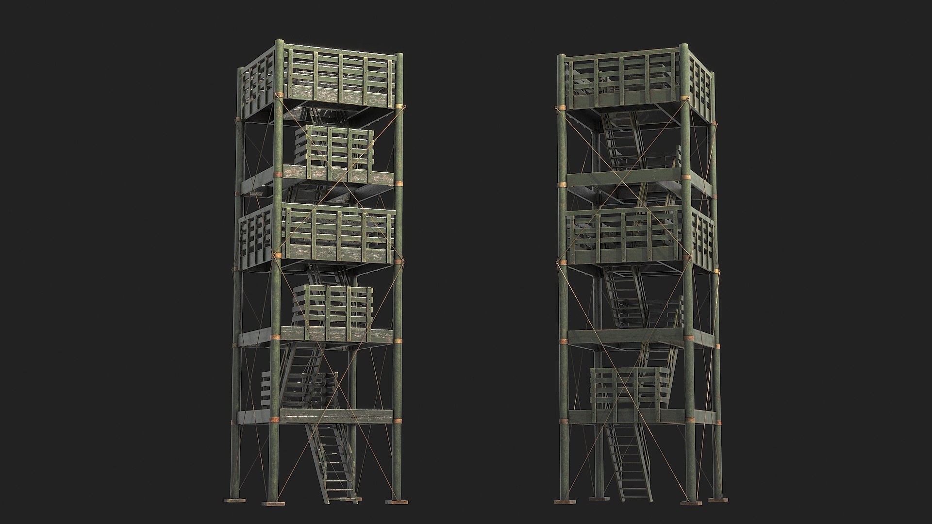 Watchtowers V5 3D Model - TurboSquid 2409575