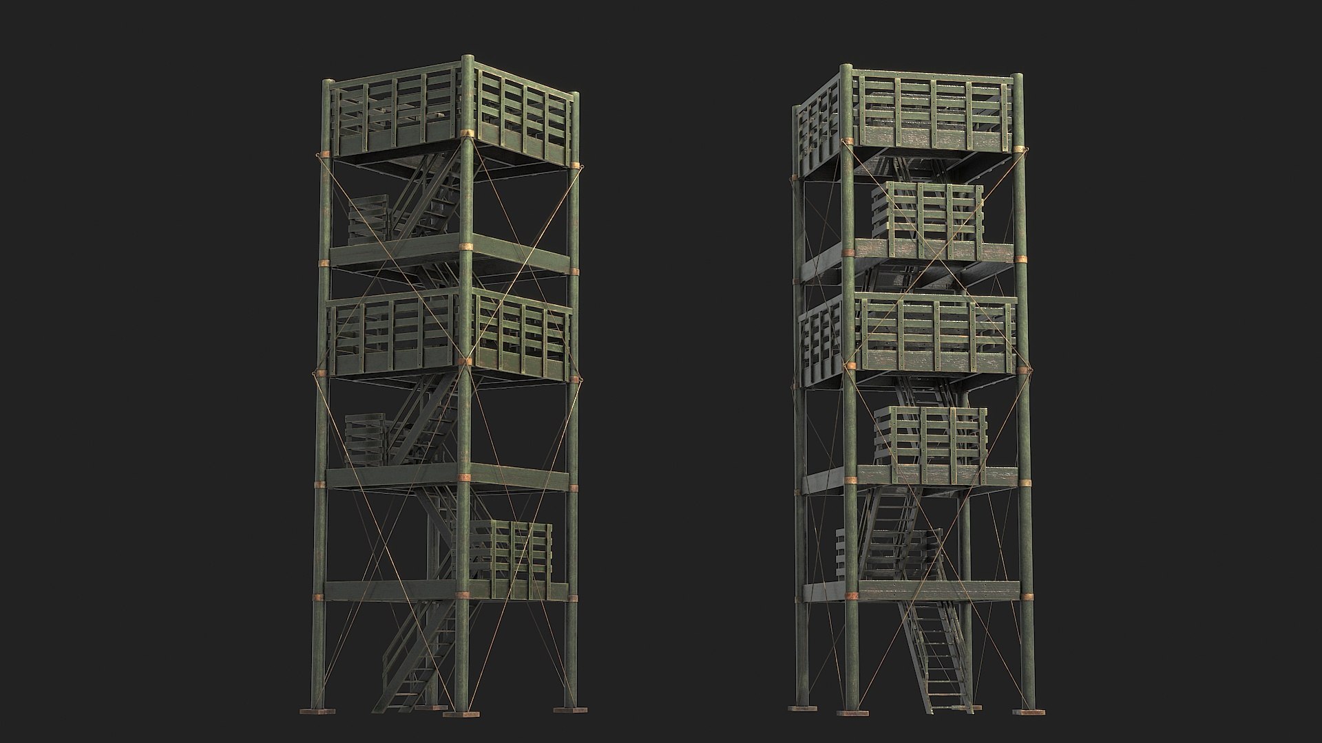 Watchtowers V5 3D Model - TurboSquid 2409575