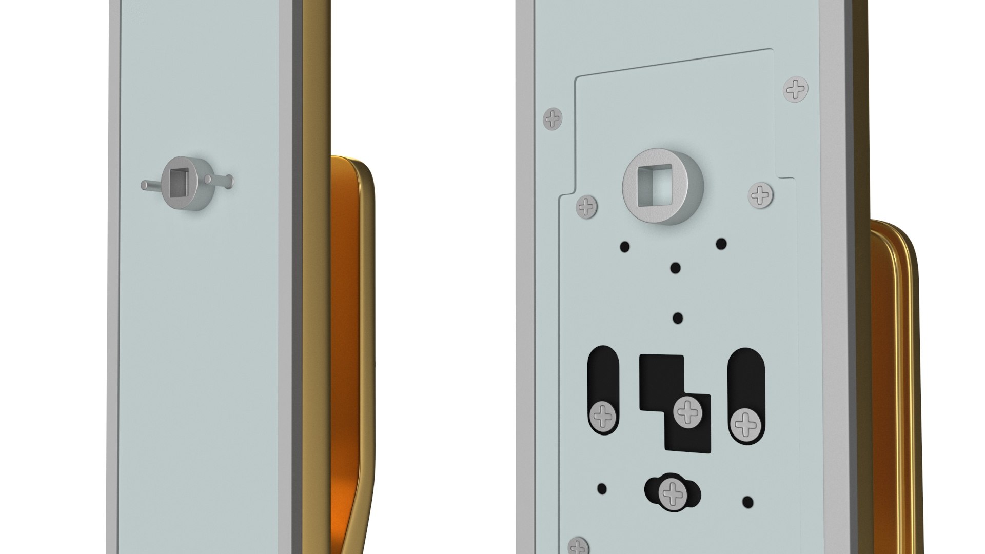 3D Smart Lock Gold Model - TurboSquid 2273889