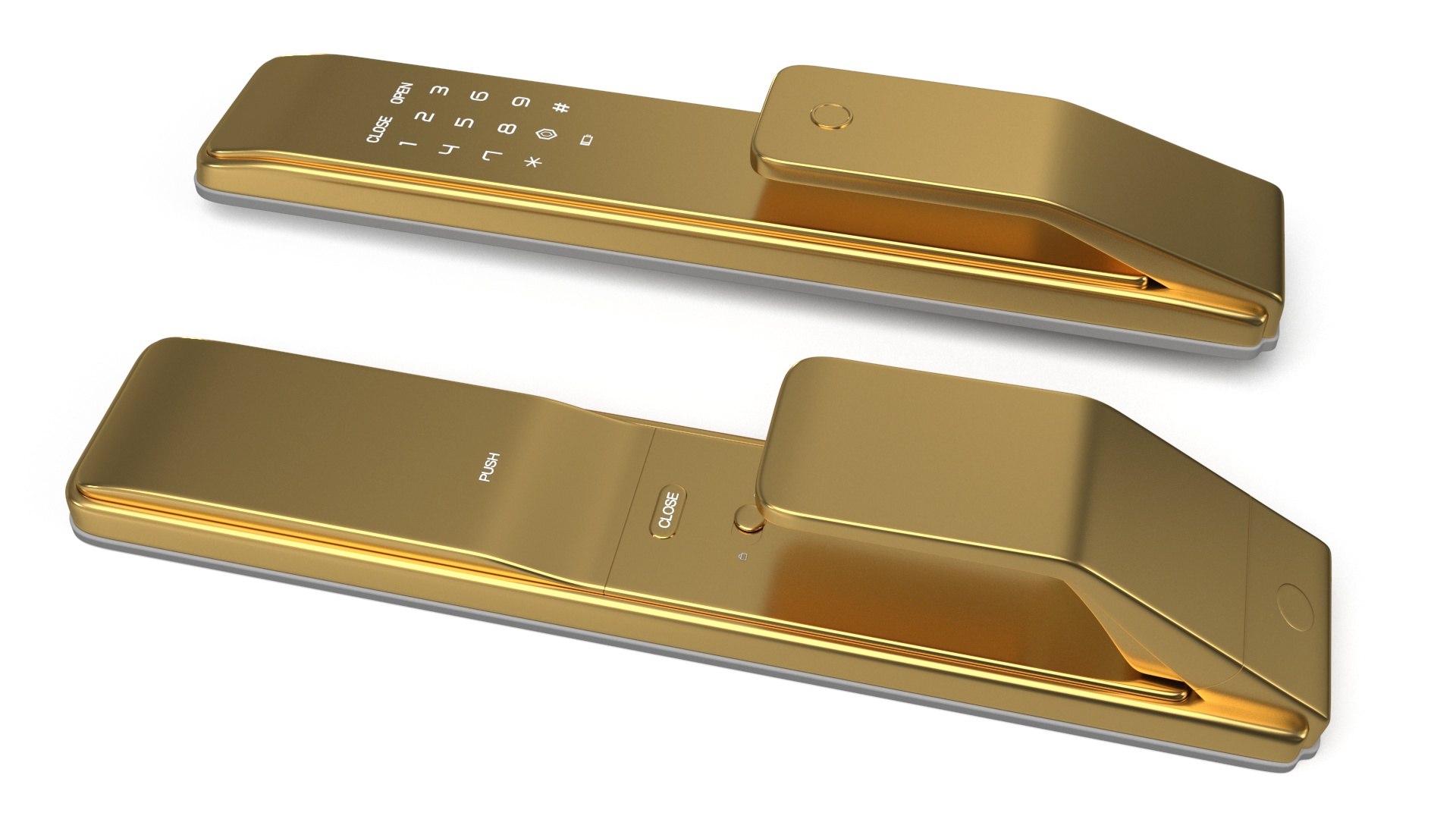 3D Smart Lock Gold Model - TurboSquid 2273889