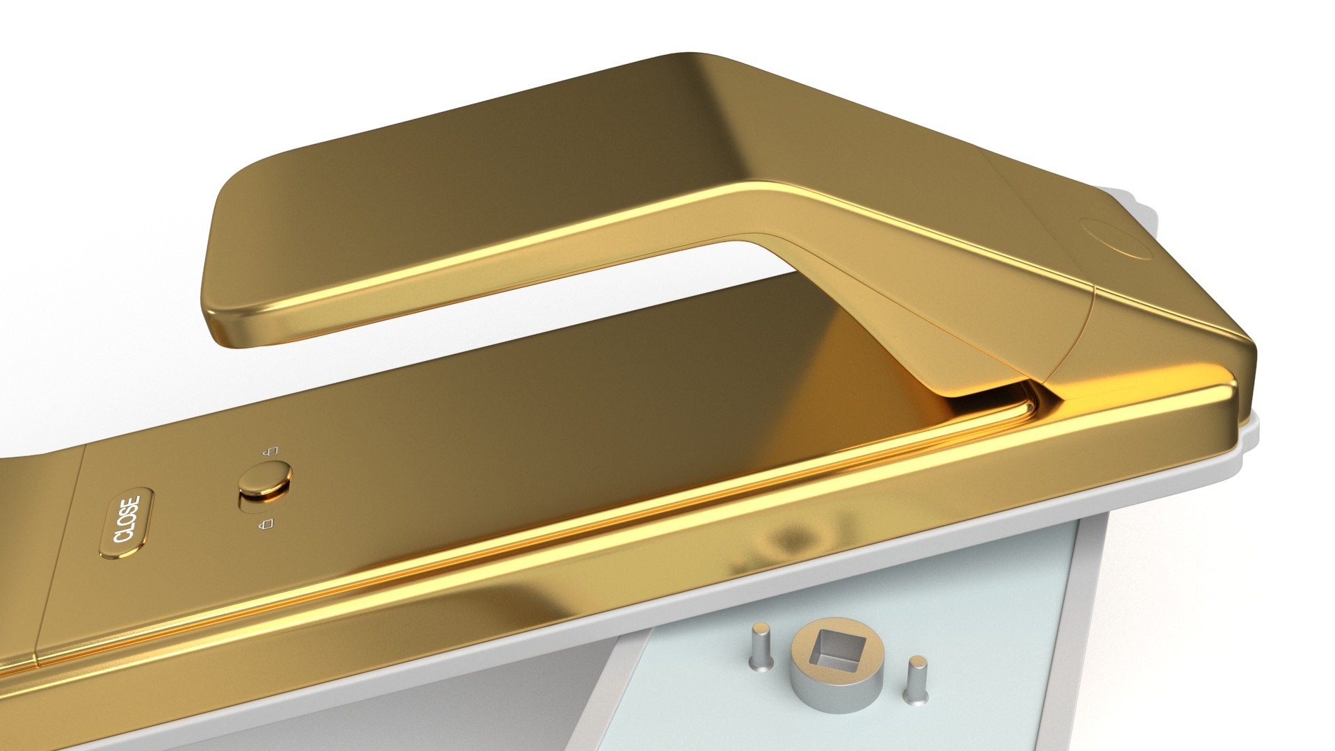 3D Smart Lock Gold Model - TurboSquid 2273889