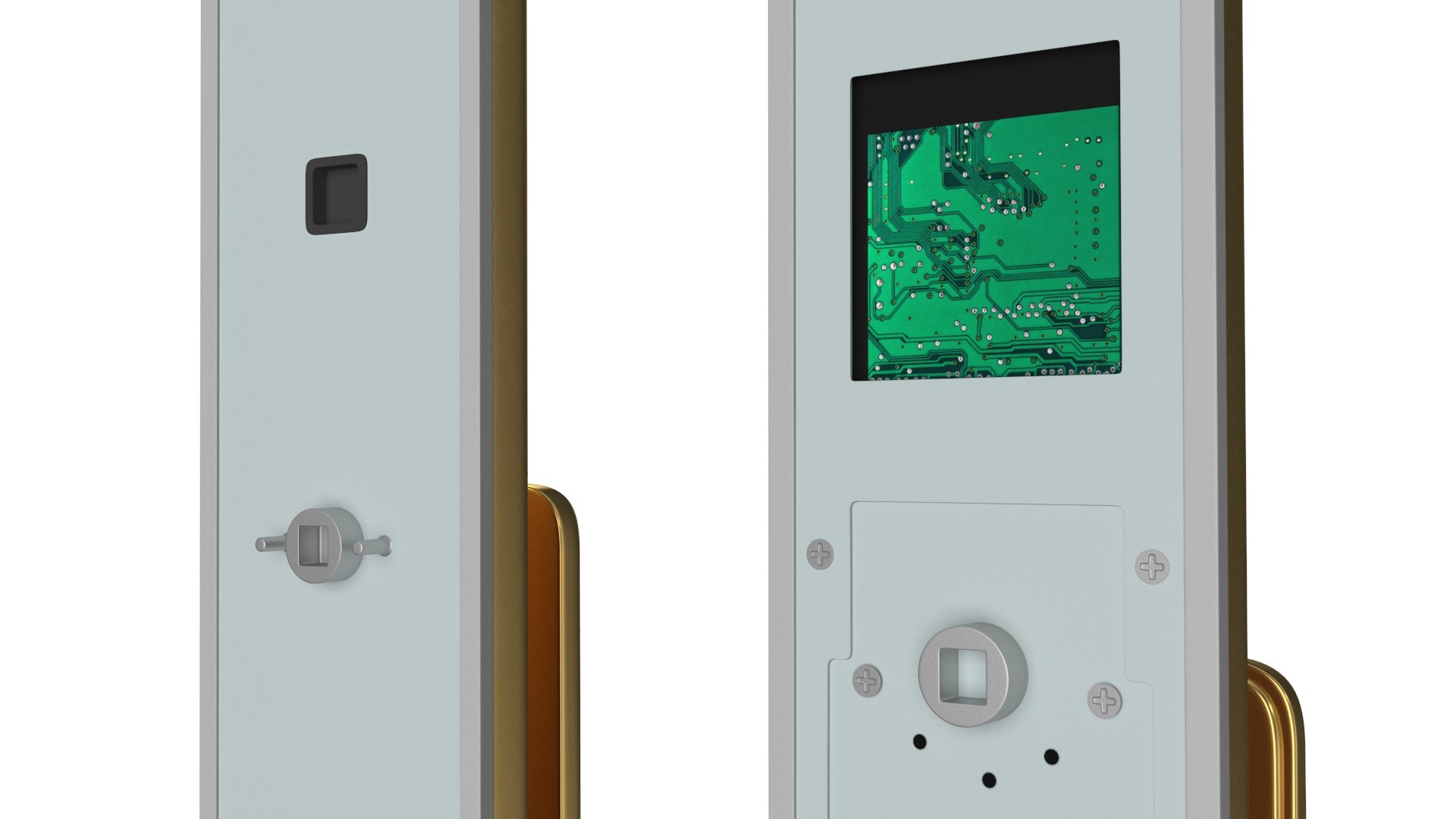 3D Smart Lock Gold Model - TurboSquid 2273889