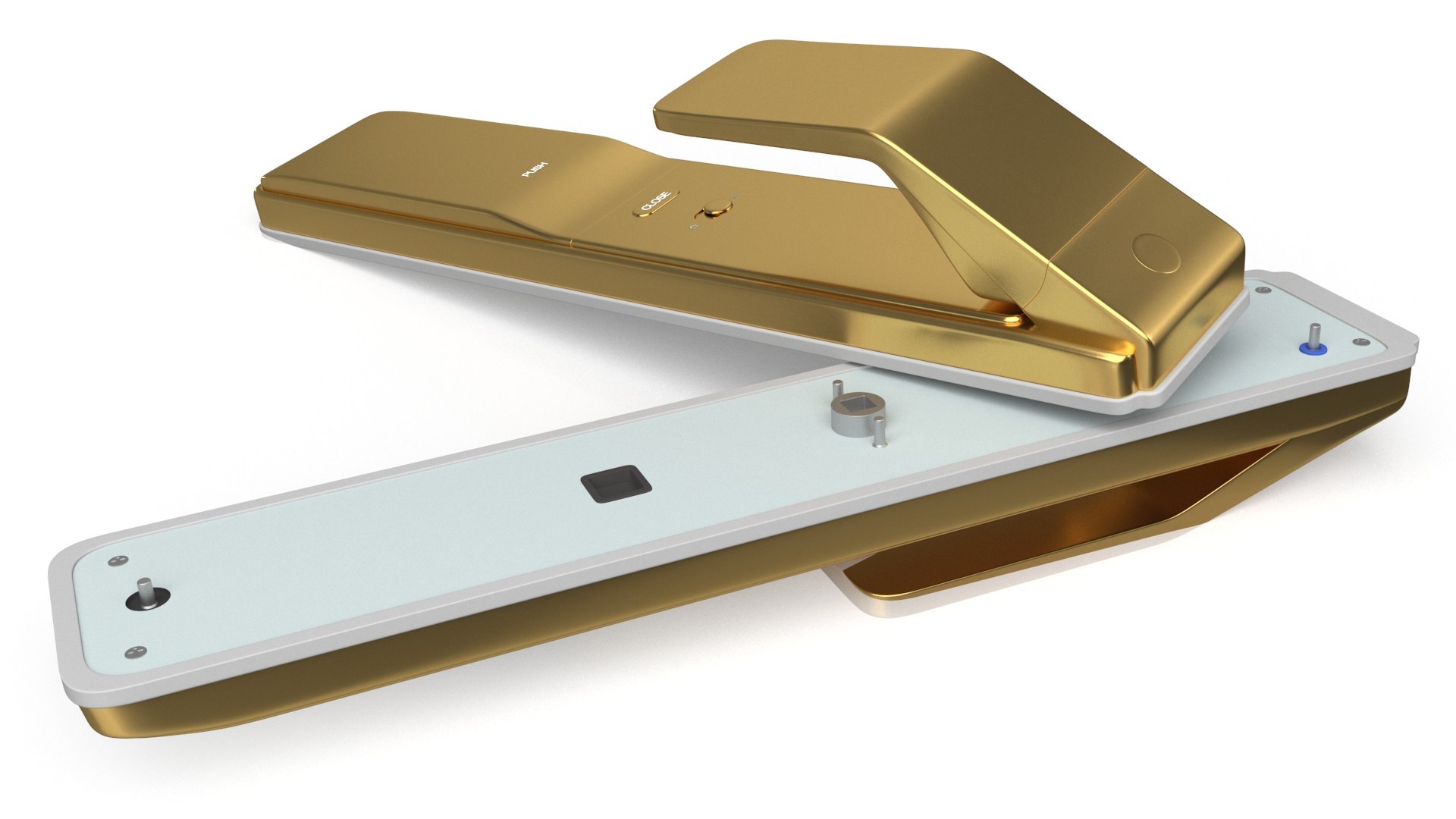 3D Smart Lock Gold Model - TurboSquid 2273889