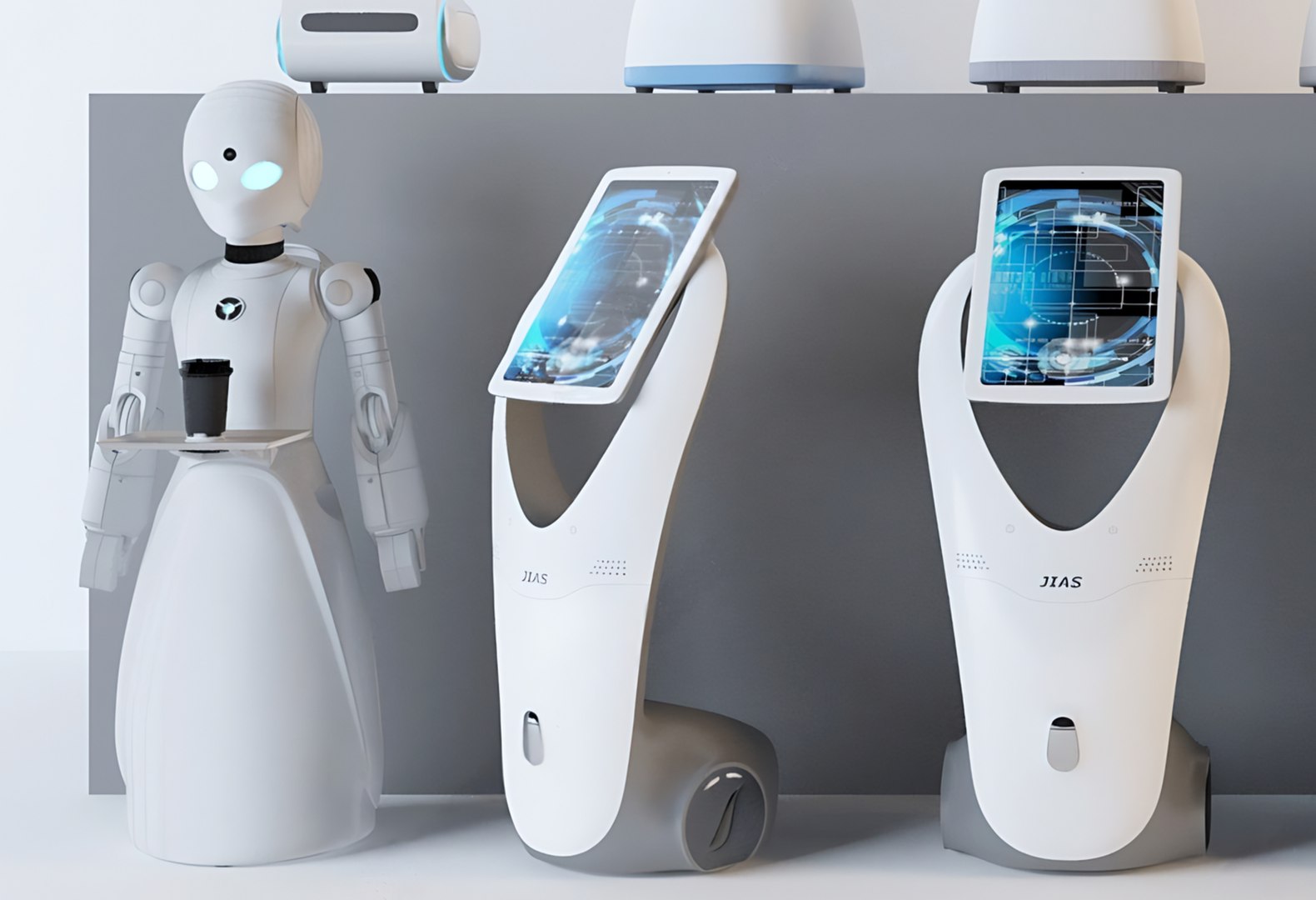 Robots Collection Intelligent Robot Smart Robot Humanoid Robot 3D Model ...