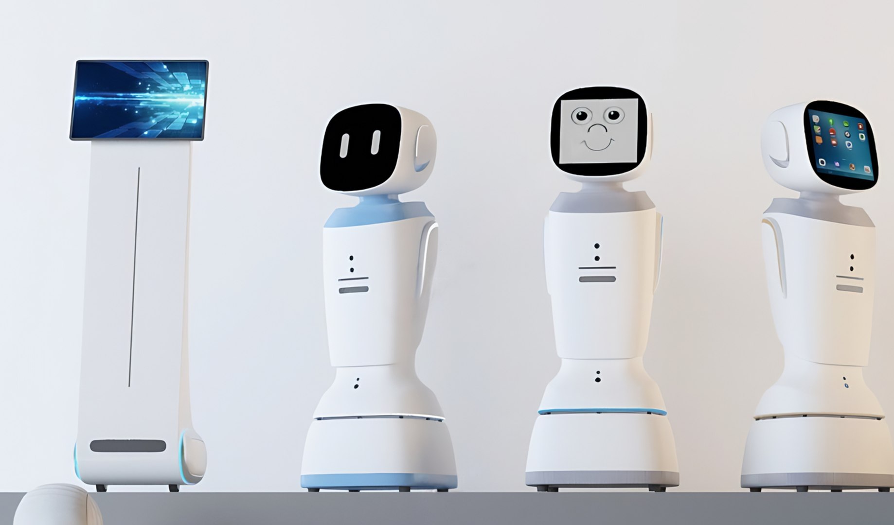 Robots Collection Intelligent Robot Smart Robot Humanoid Robot 3D Model ...