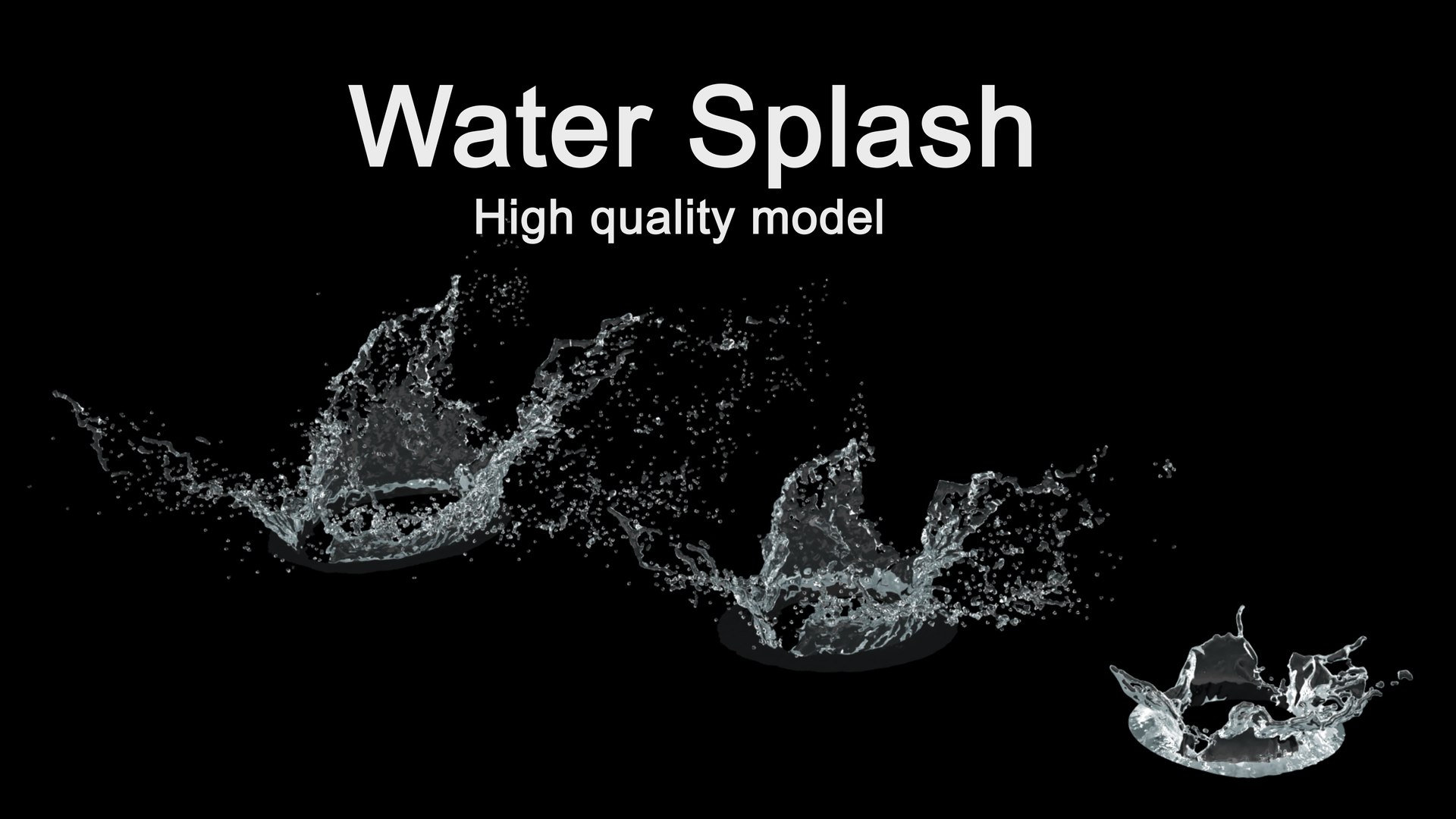 3D Model Water Splash - TurboSquid 1693052