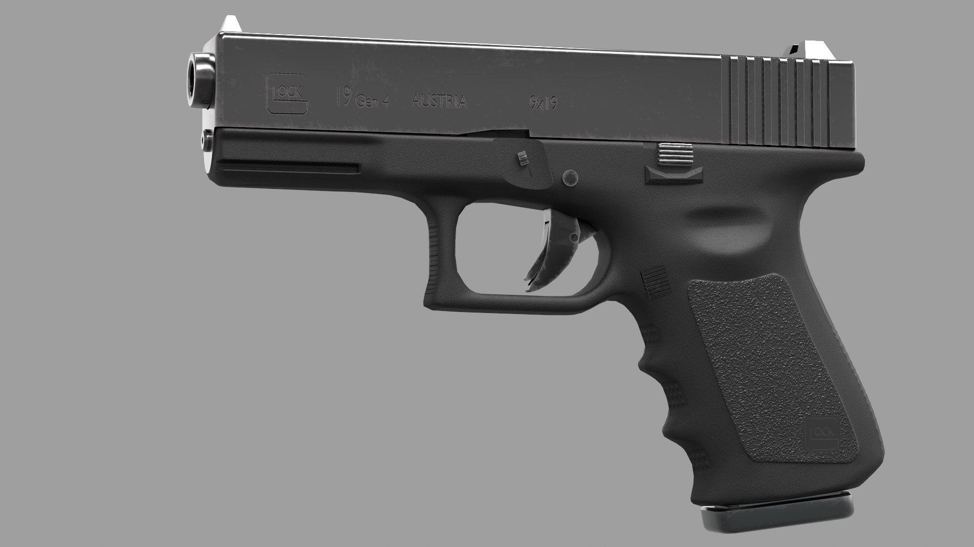 3D модель Detail gun Glock19 low polyhigh poly - TurboSquid 1945527