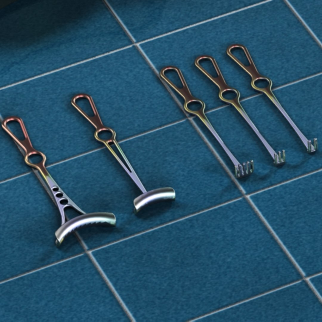 Set Retractors 3d Model