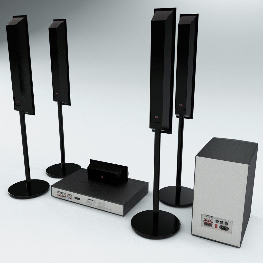 3d model speaker sony dav dz690m