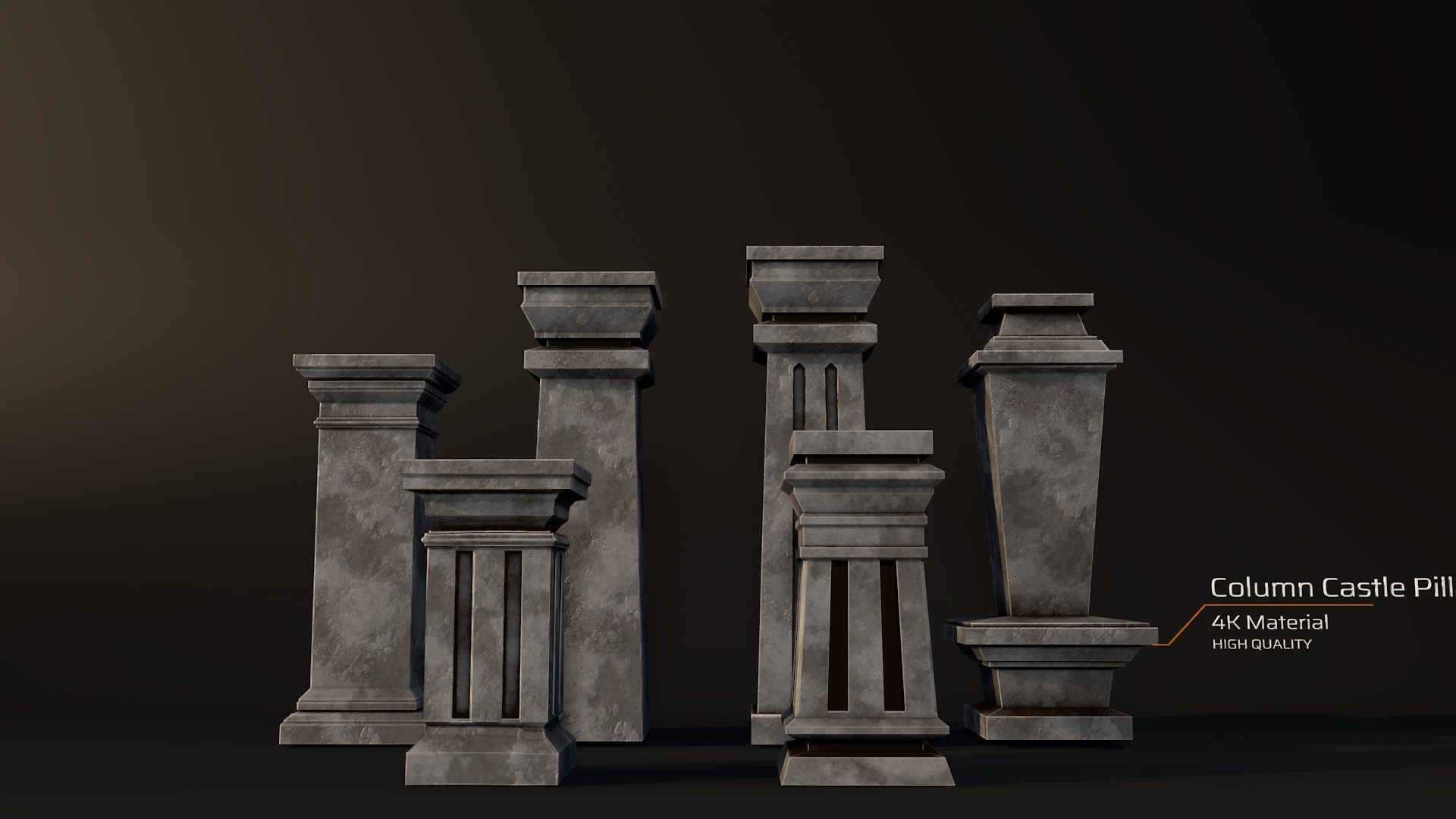 Column Castle Pillar V3 Model - TurboSquid 2152498