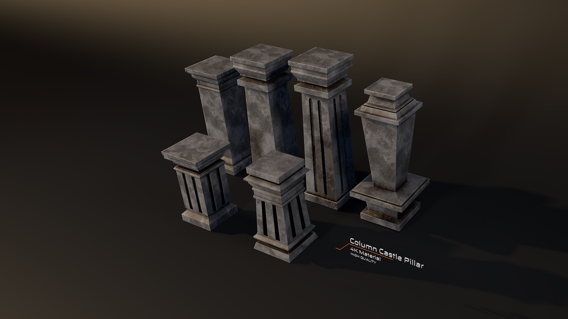 Column Castle Pillar V3 Model - TurboSquid 2152498