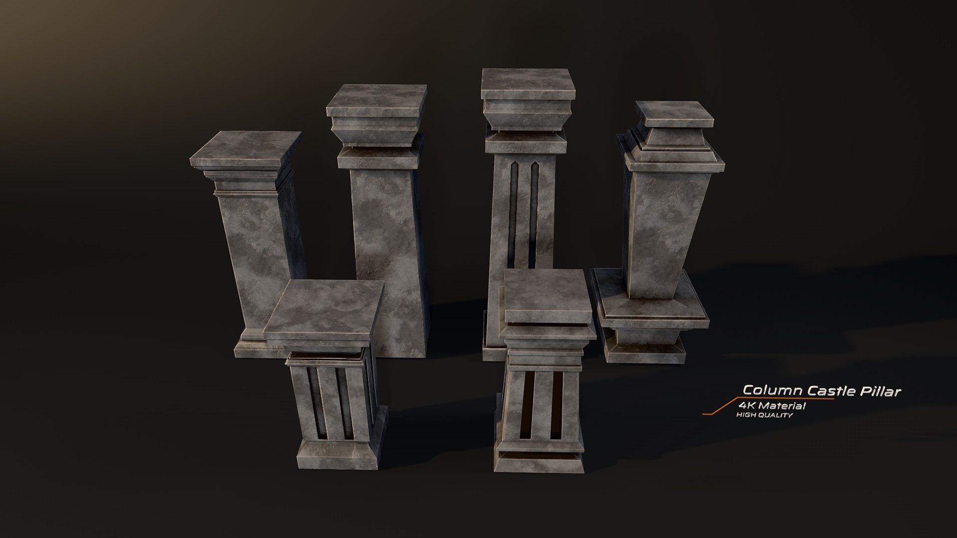 Column Castle Pillar V3 Model - TurboSquid 2152498