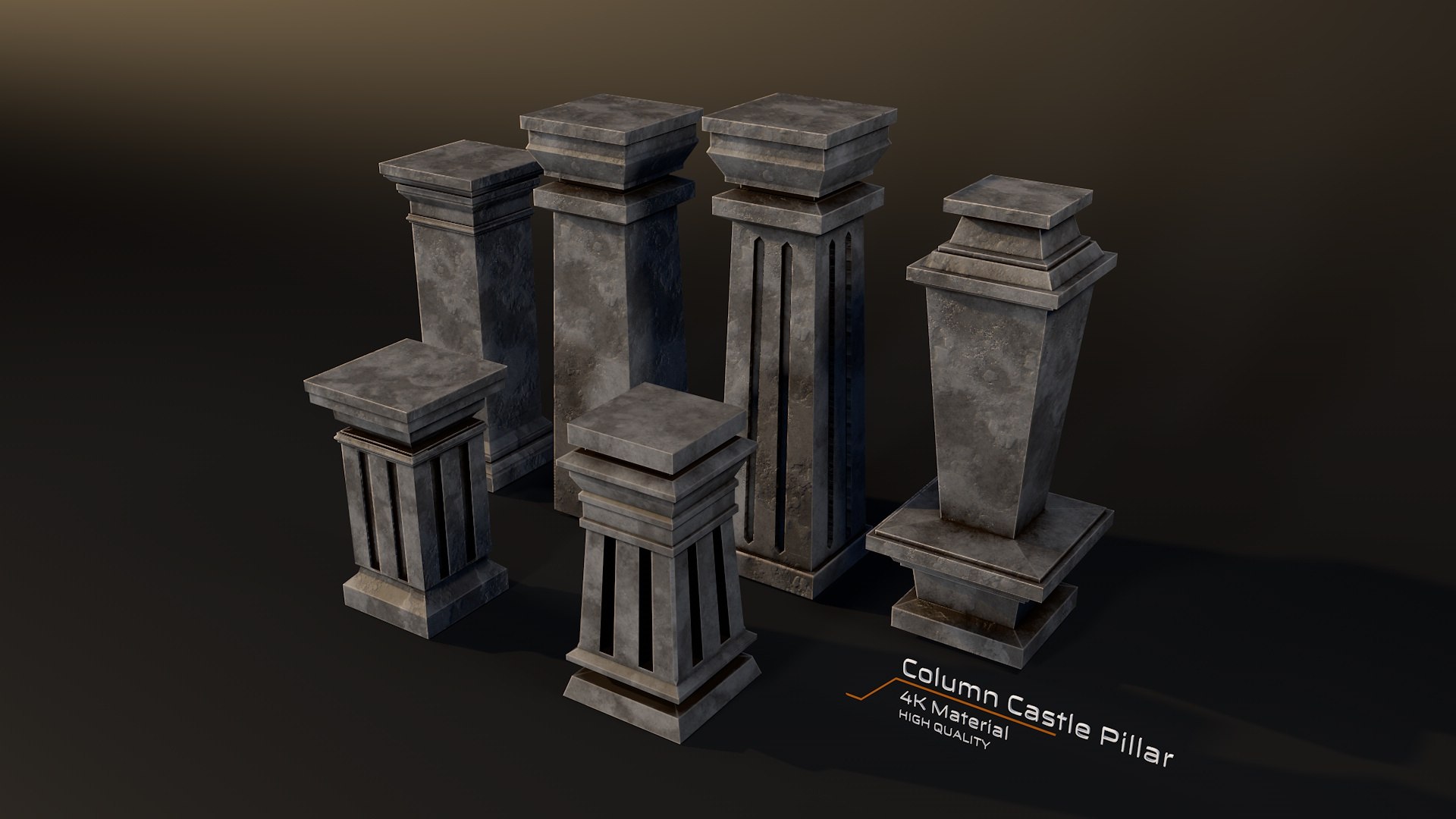 Column Castle Pillar V3 Model - TurboSquid 2152498