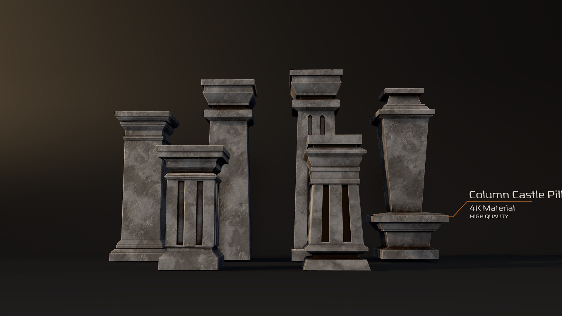 Column Castle Pillar V3 Model - TurboSquid 2152498