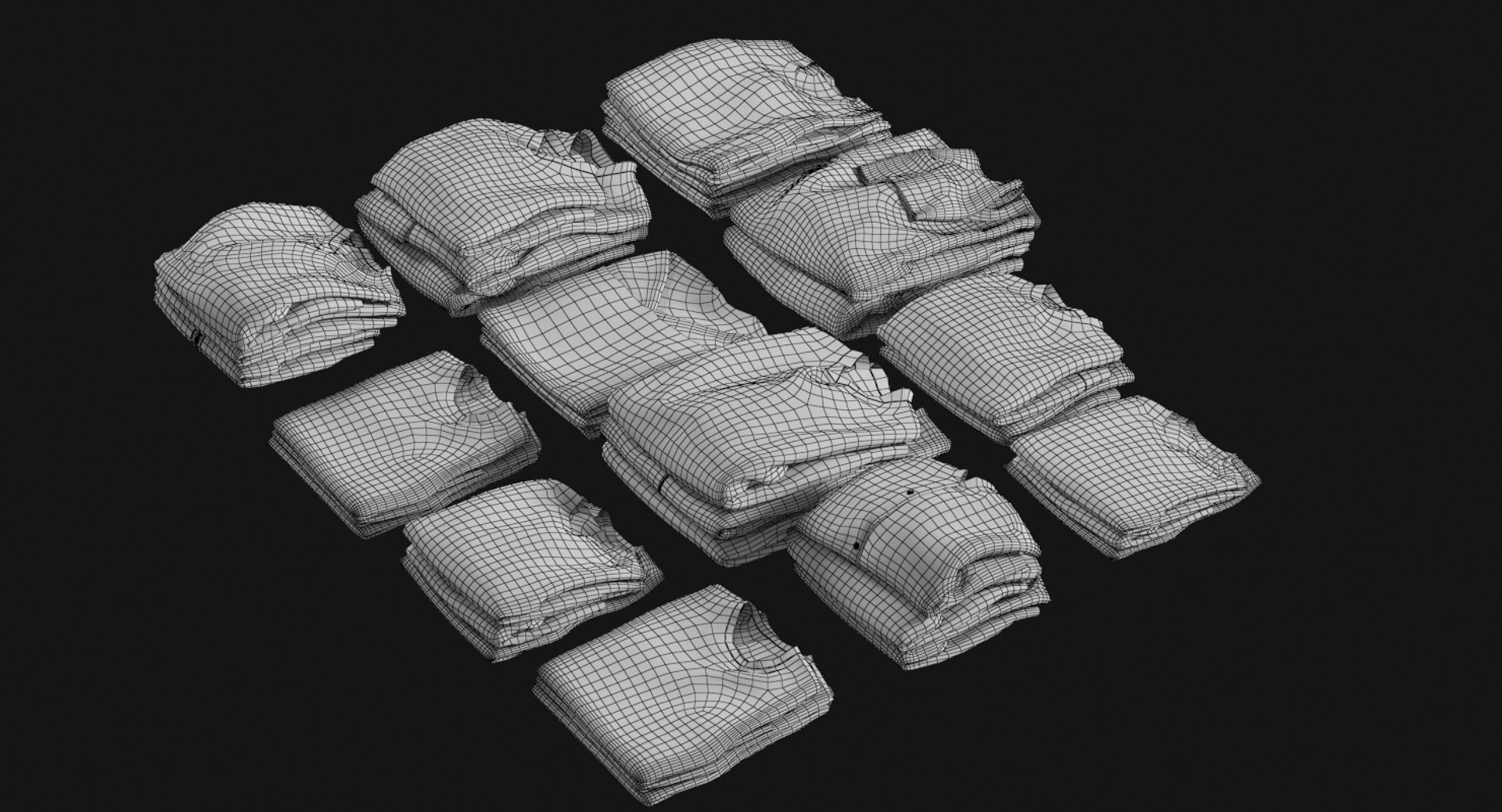 3D Realistic Folded Clothes - TurboSquid 1293566