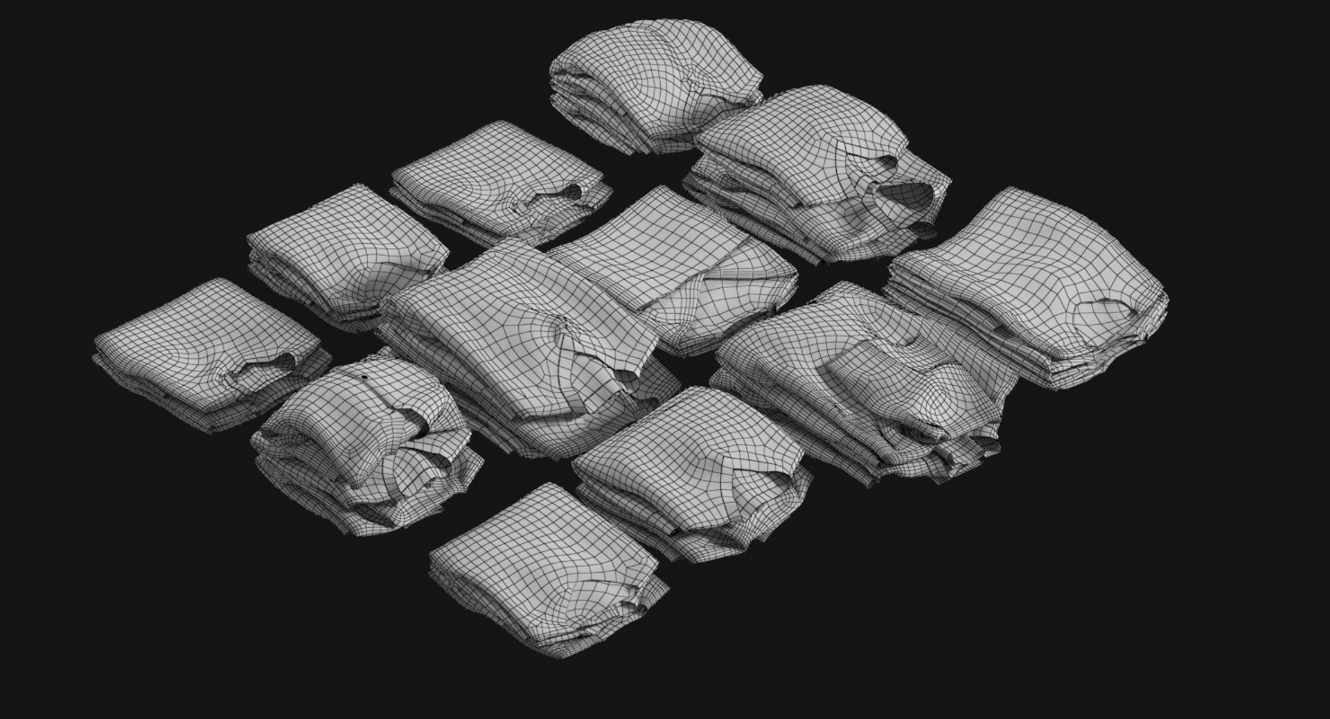 3D Realistic Folded Clothes - TurboSquid 1293566