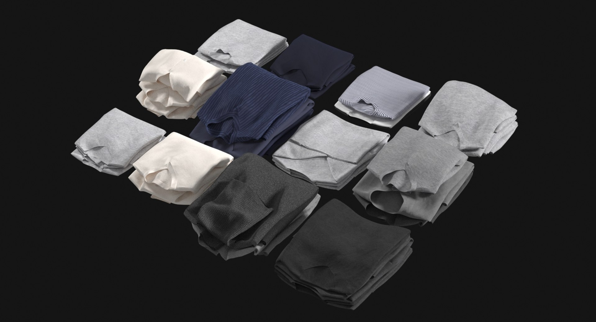 3D Realistic Folded Clothes - TurboSquid 1293566