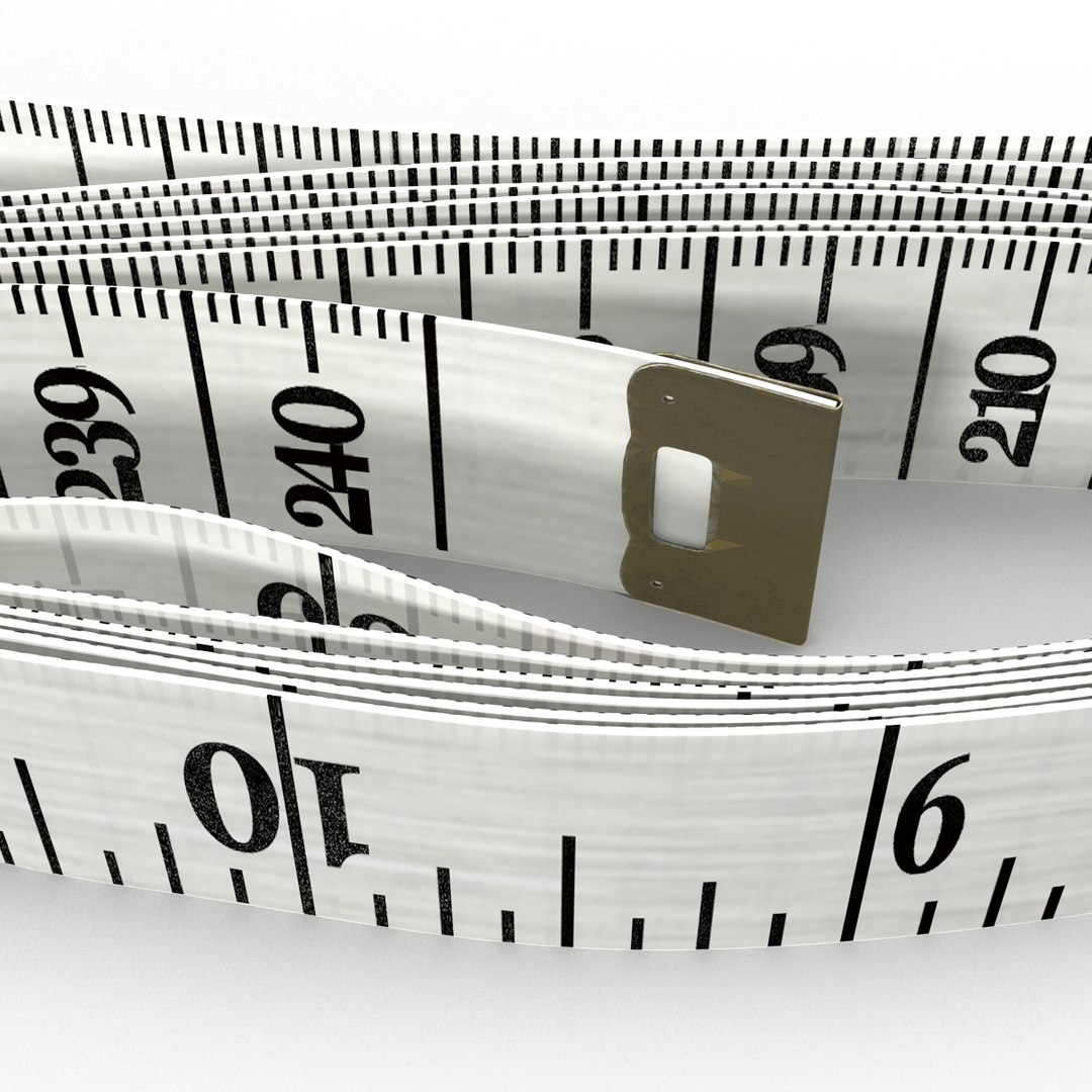 white tailor meter modeled 3d model