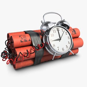 3d Model Time Bomb Digital Timer