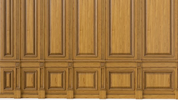 Wooden panels wood wall 3D model - TurboSquid 1544337