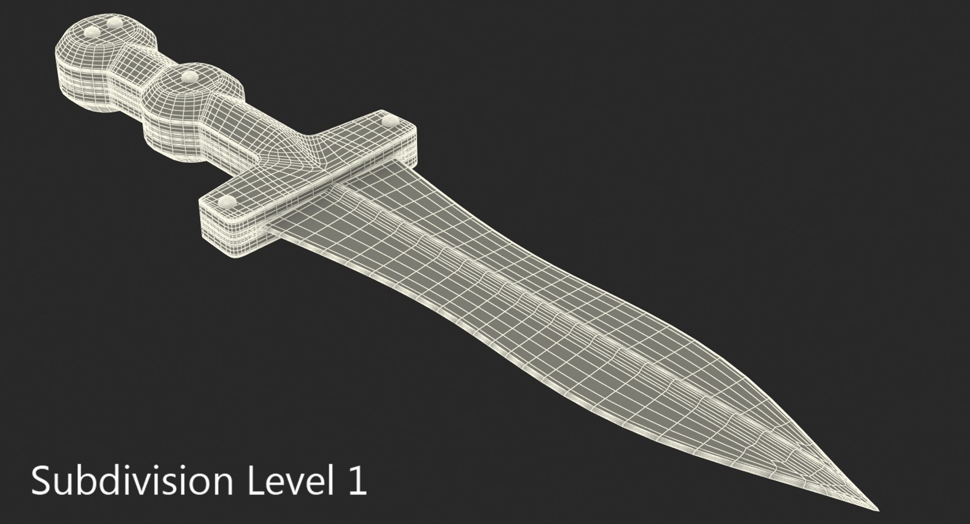 Roman Pugio Dagger 3d Model