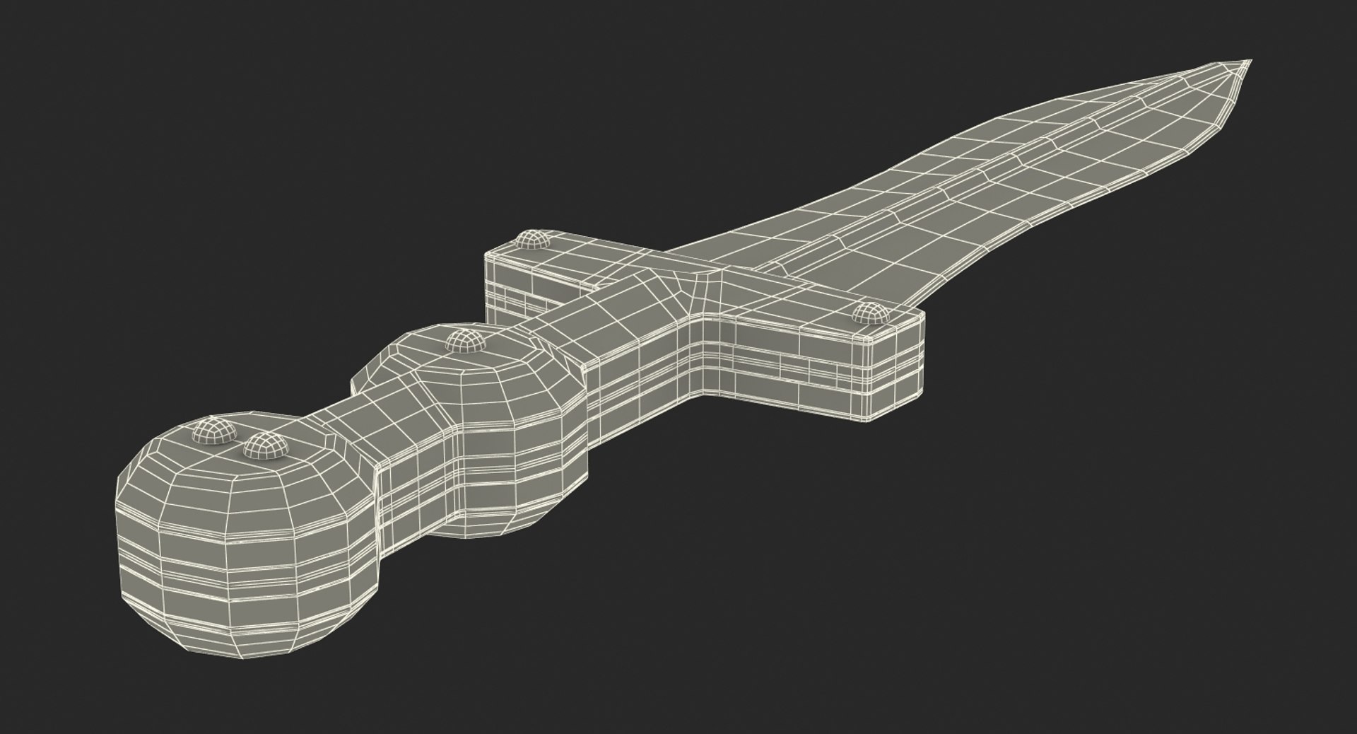 Roman Pugio Dagger 3d Model