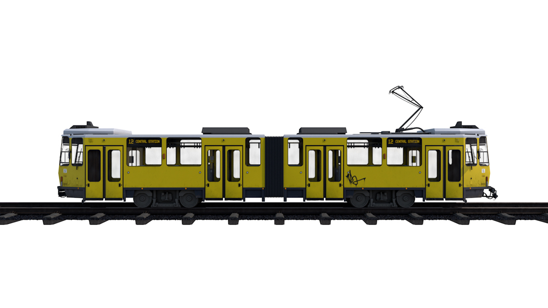3D Tram Berlin Rails - TurboSquid 1336698